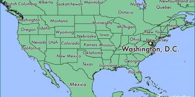 Washington DC - DC de la carte - Cartes Washington DC - DC (District de ...
